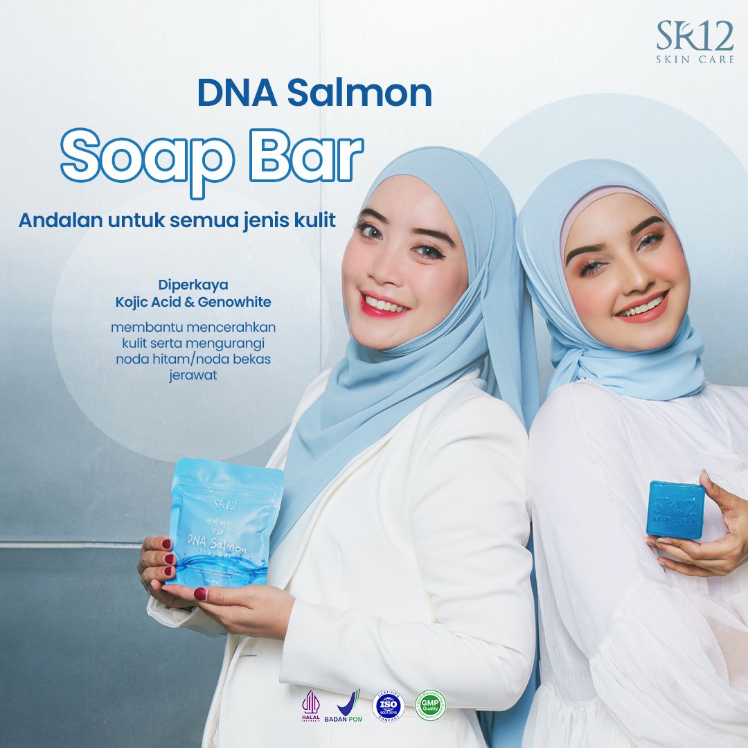 Sabun DNA Salmon SR12: Kulit Cerah, Kenyal & Glowing!